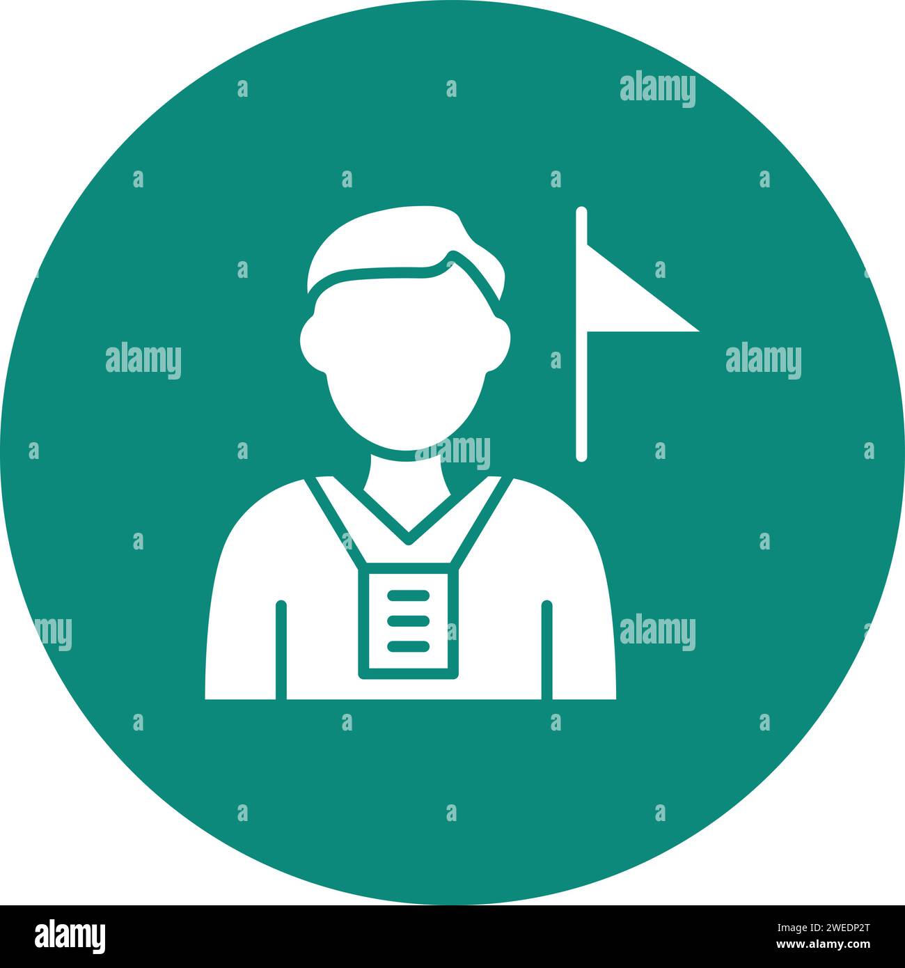 Tour guide icon Stock Vector Images - Alamy