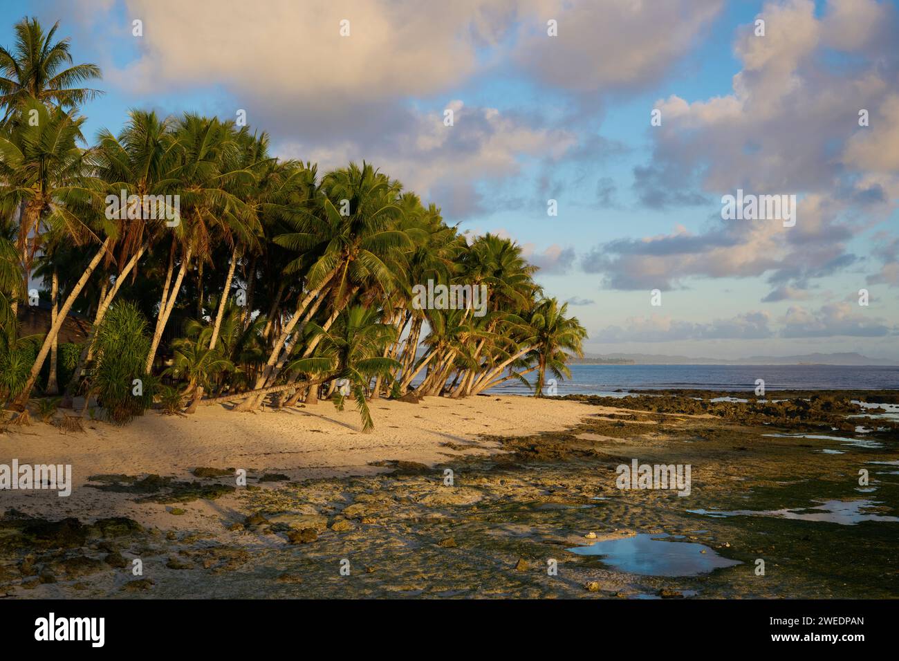 The beach at Cloud 9, Siargao famous for its surfing Stock Photo - Alamy