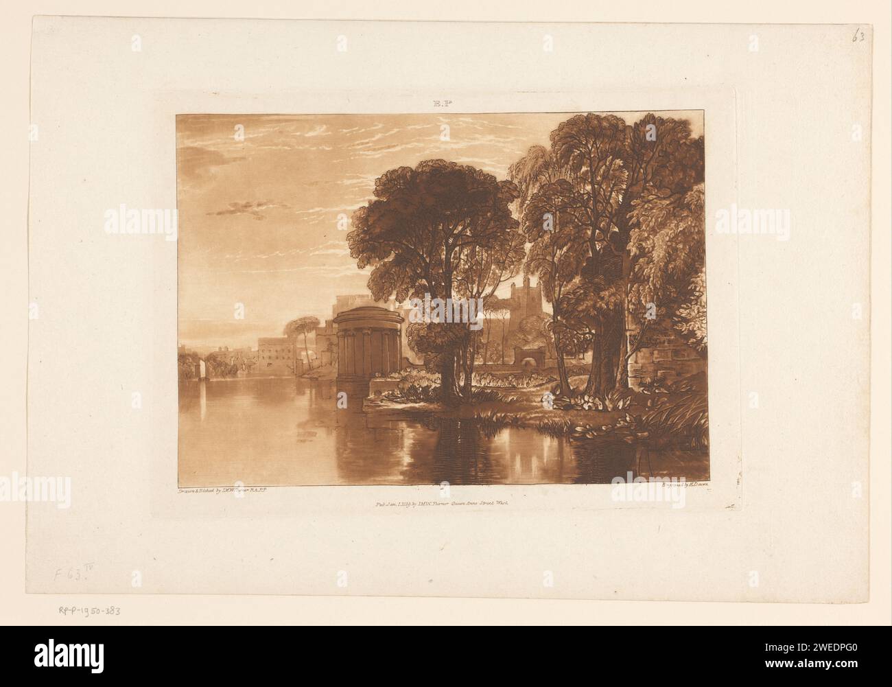 View of Isleworth from the Thames, Joseph Mallord William Turner, 1819 ...