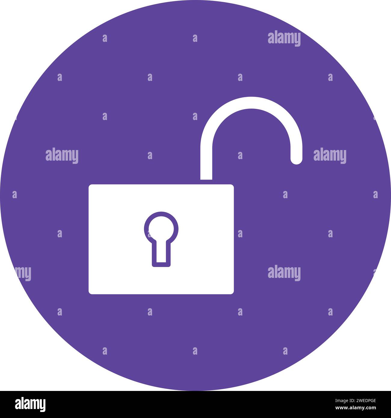 Unlock icon vector image Stock Vector Image & Art - Alamy