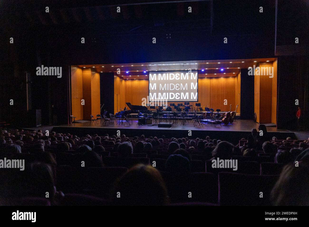 Cannes, France. 24th Jan, 2024. Opening of the new edition of Midem, at ...