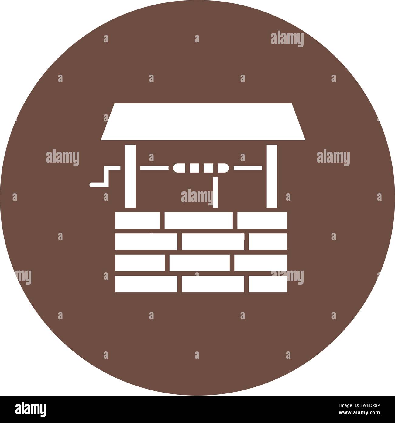 Farm well icon outline Stock Vector Images - Alamy