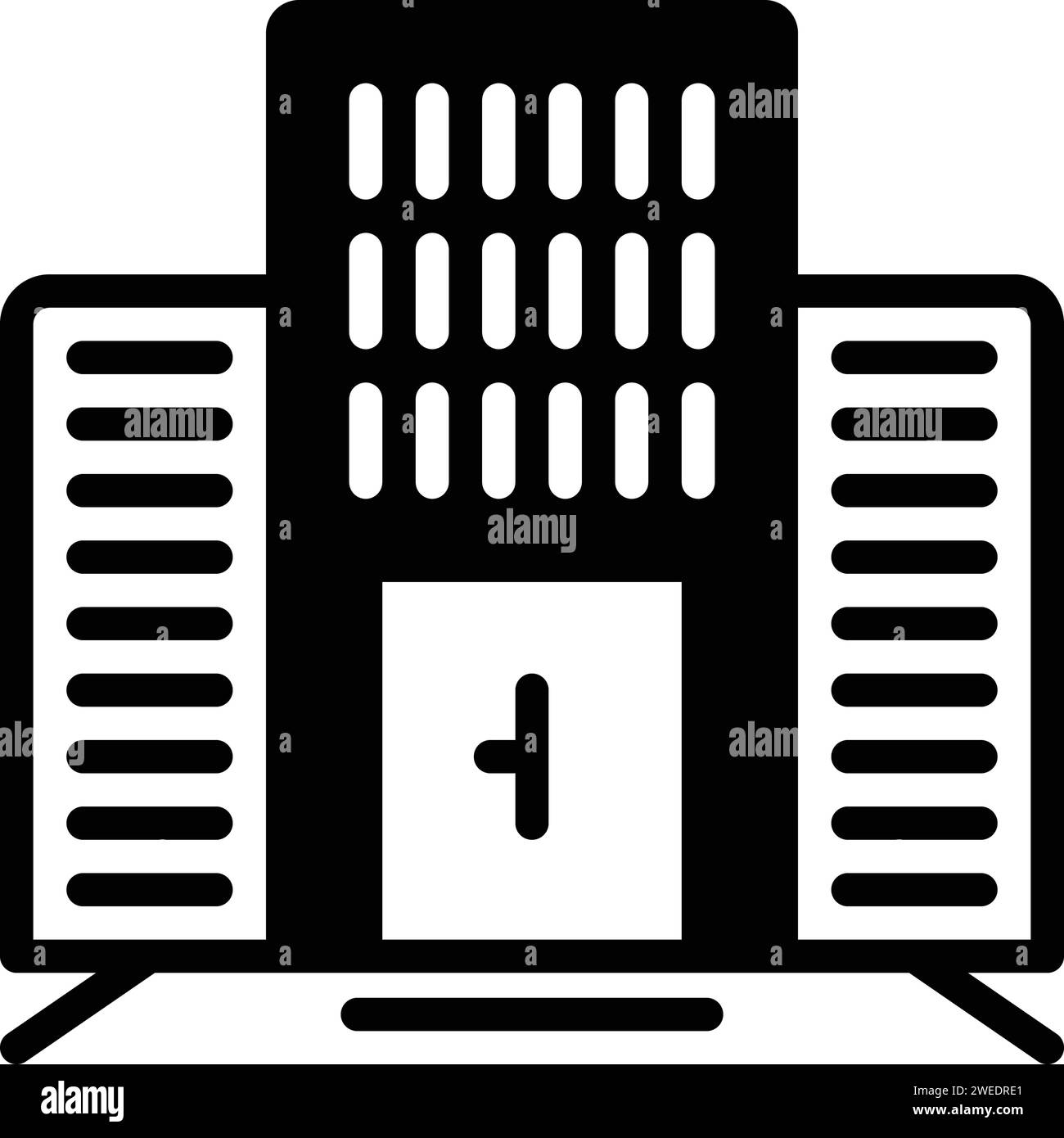 Smart building icon Black and White Stock Photos & Images - Alamy