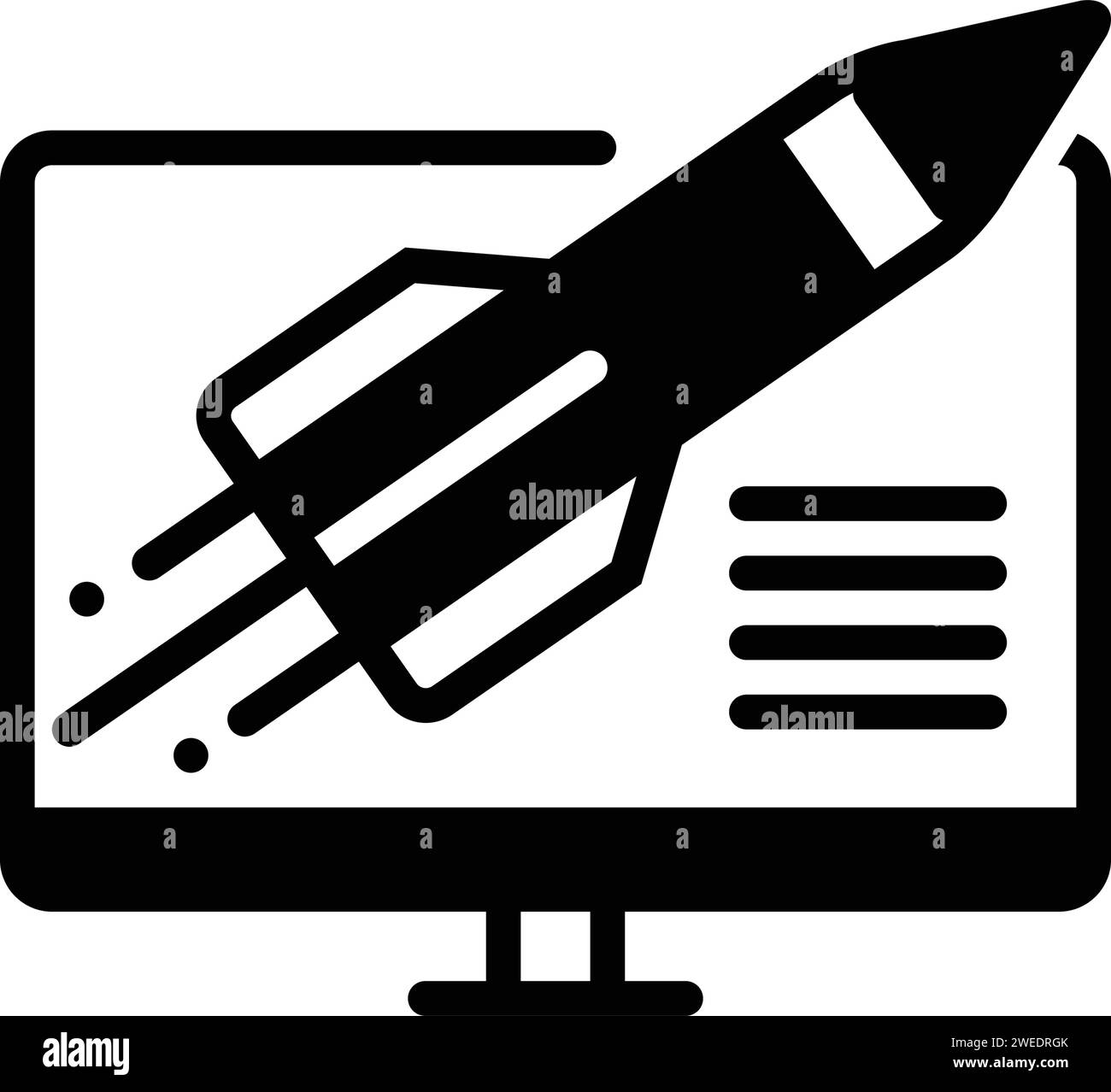 Launch icon Stock Vector Images - Alamy
