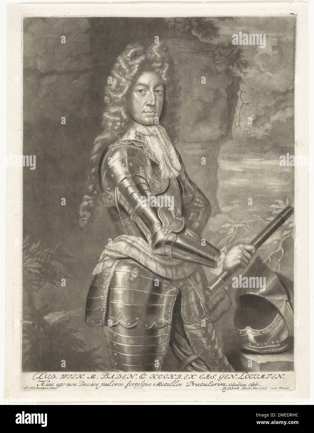 PortraT van Ludwig Wilhelm von Baden, Pieter Schenk (I), After John ...