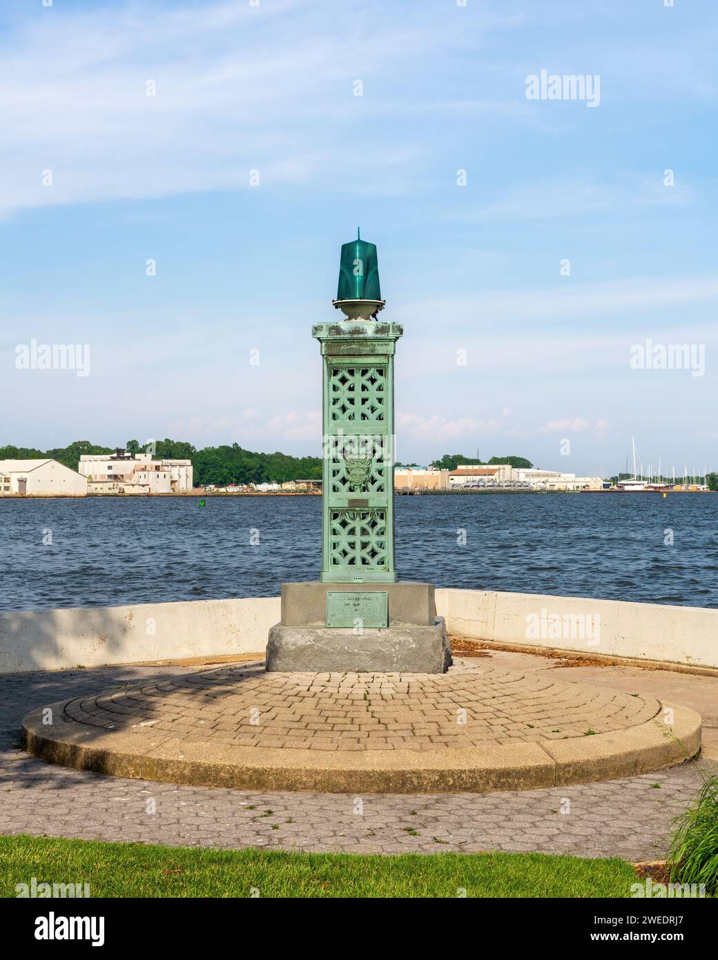 ANNAPOLIS, MARYLAND, USA - JUNE 01, 2022: Triton Light, navigational ...