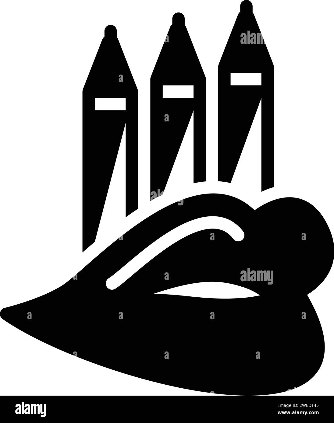 Icon for lip liner Stock Vector Image & Art - Alamy