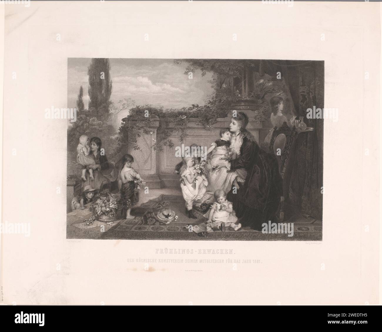 Awakening of Spring, Georg Goldberg, After Emil Keyser, 1881 print ...