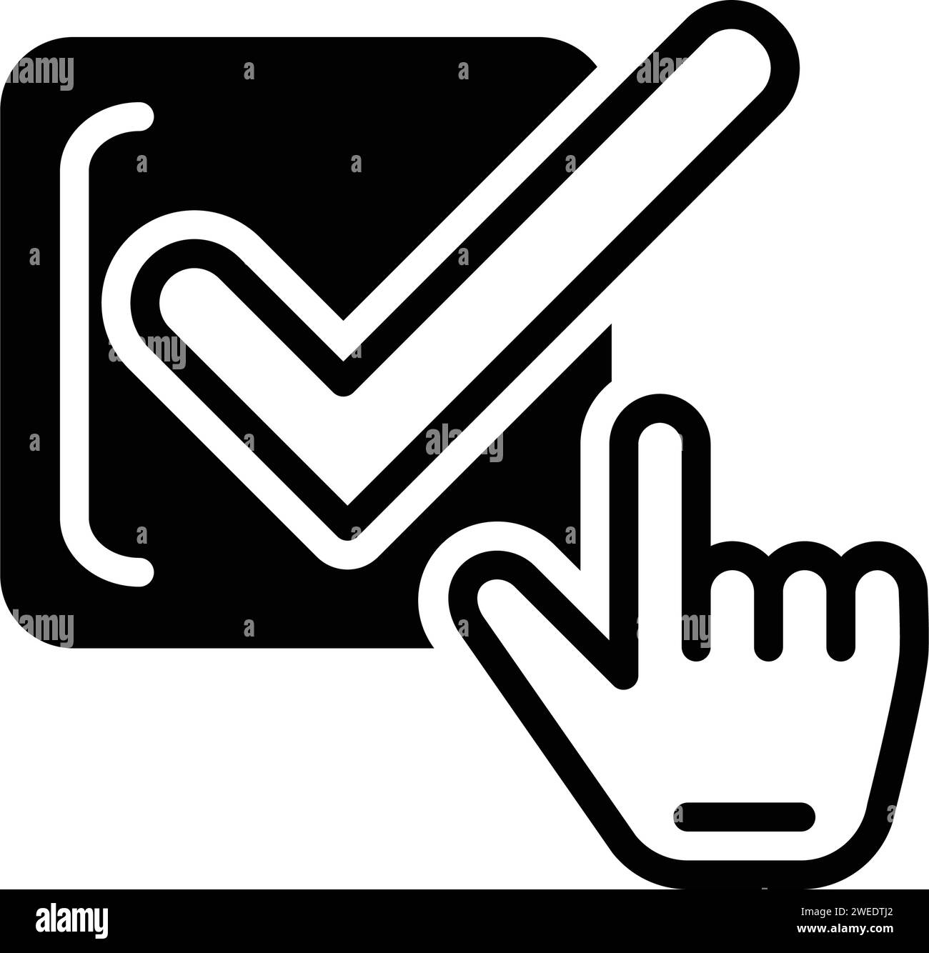 Check box Black and White Stock Photos & Images - Alamy