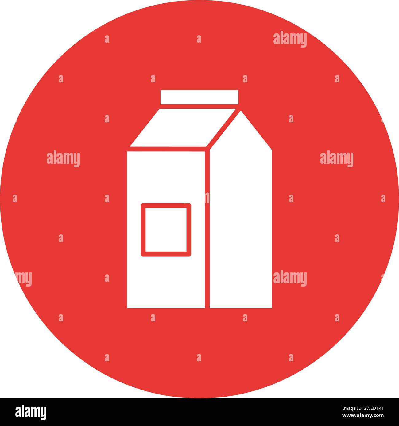 Milk box icon vector image Stock Vector Image & Art - Alamy
