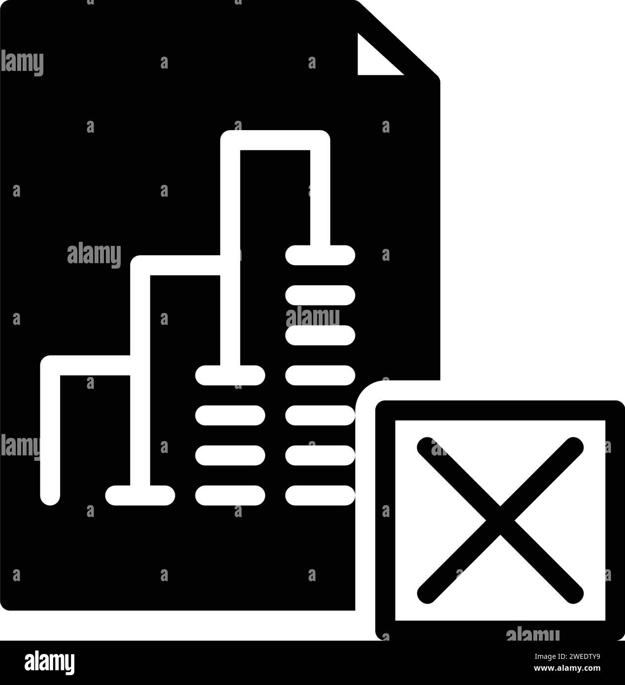 Icon for Report,Delet Stock Vector Image & Art - Alamy