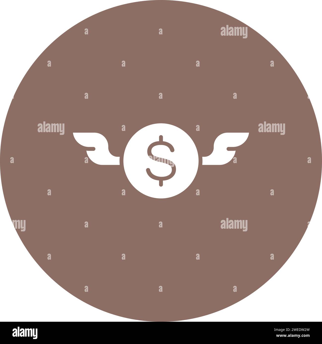 Money with Wings icon vector image Stock Vector Image & Art - Alamy