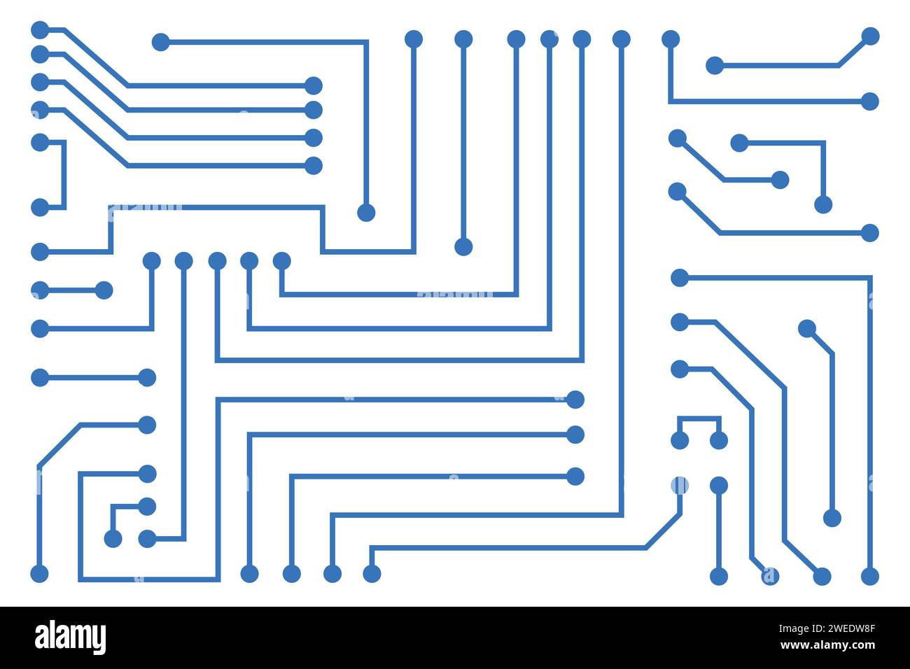 Electronic circuit. Technology background, futuristic circuit board ...