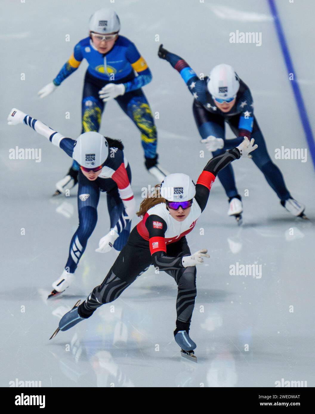 In this photo provided by Olympic Information Services, Hanna Mazur of ...