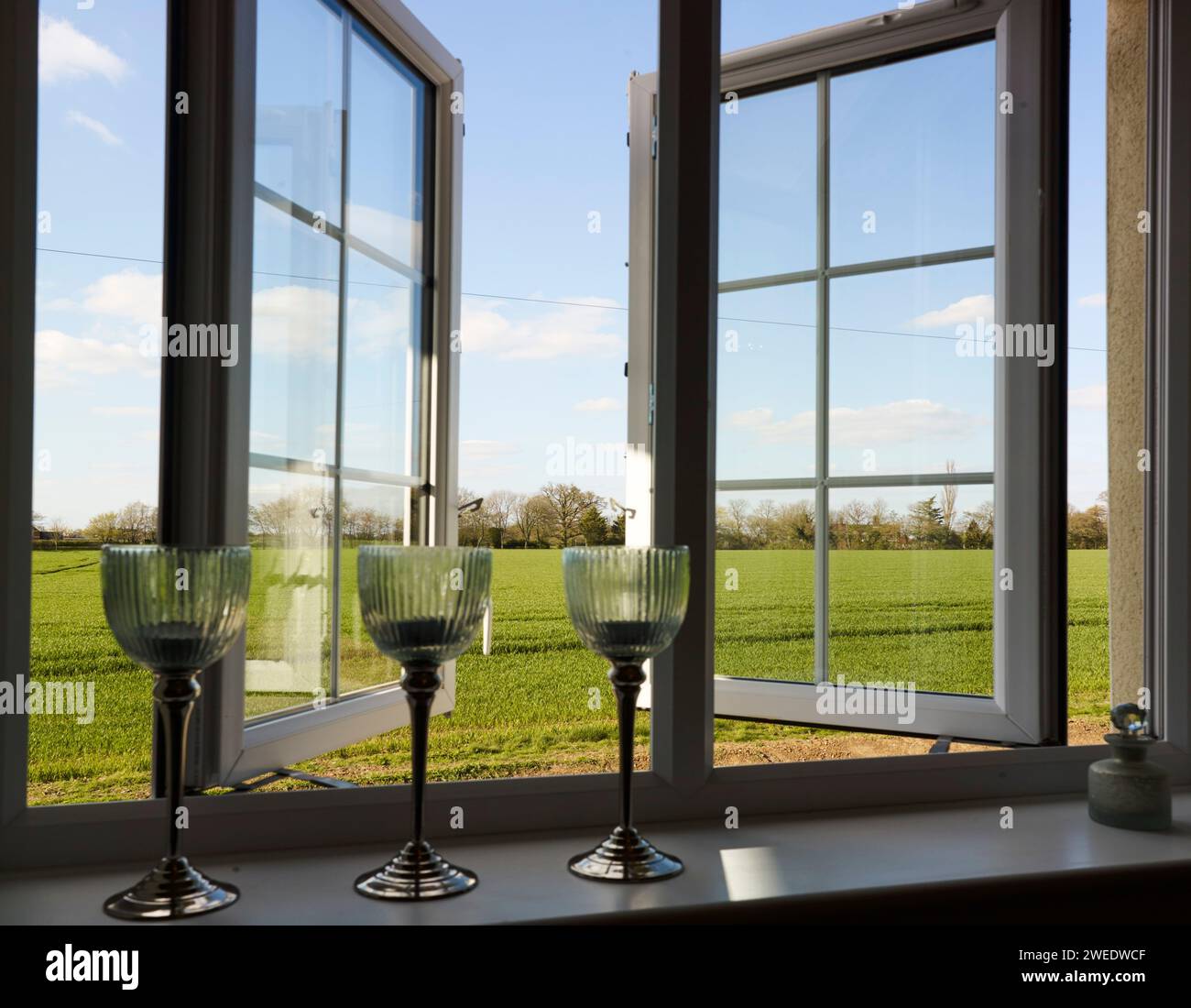 Countryside view through windows hi-res stock photography and images ...