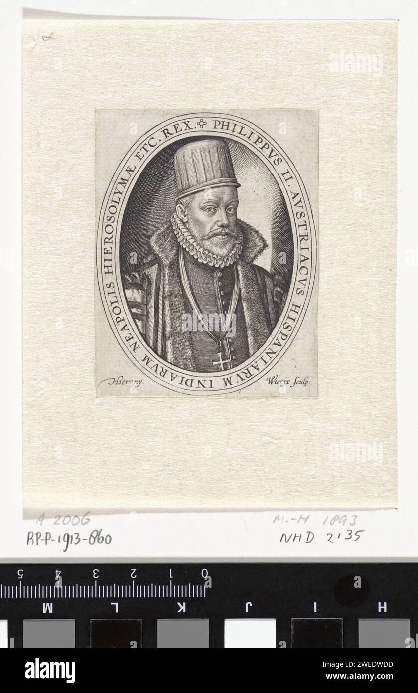 Portrait of Philip II, King of Spain, Hieronymus Wierix, After 1586 ...