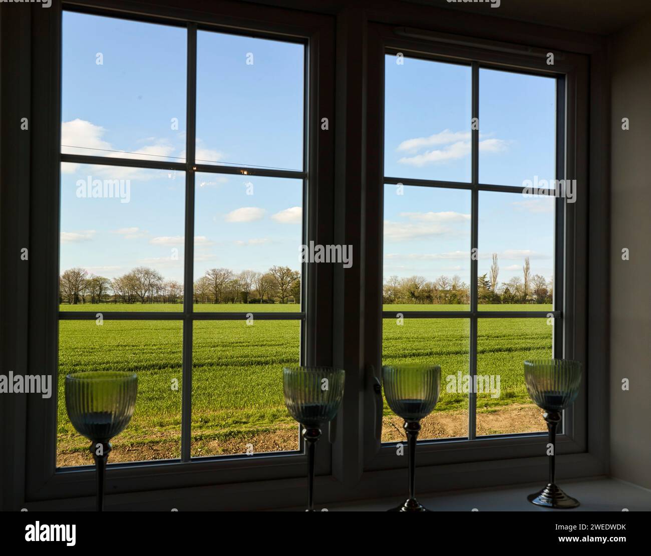 Countryside view through windows hi-res stock photography and images ...