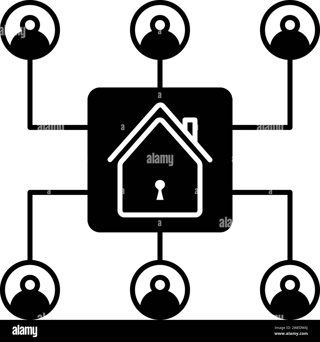 Home organization icon Stock Vector Images - Alamy