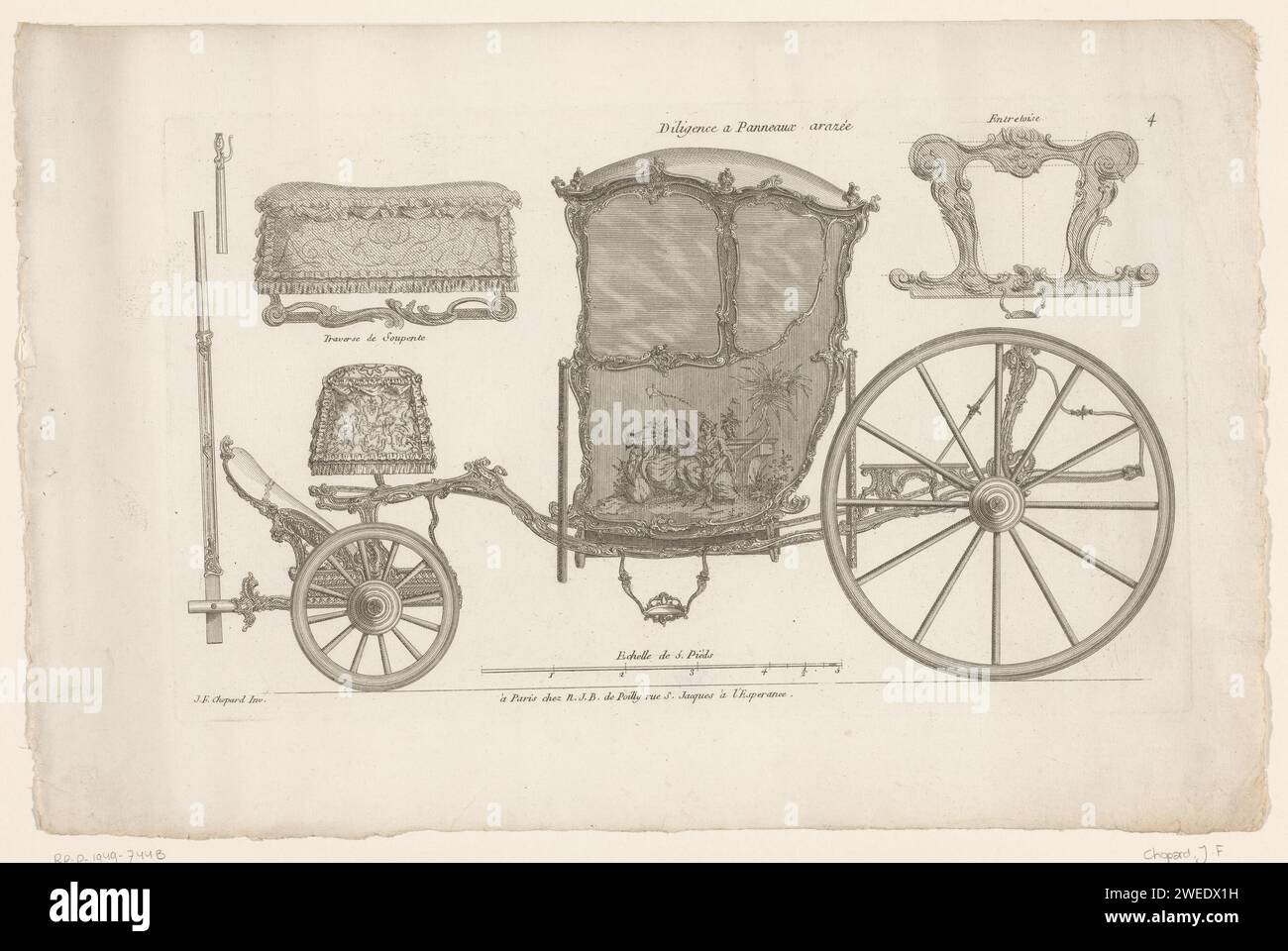 Diligence, anonymous, after Jean-Francois Chopard, 1740 - 1758 print ...