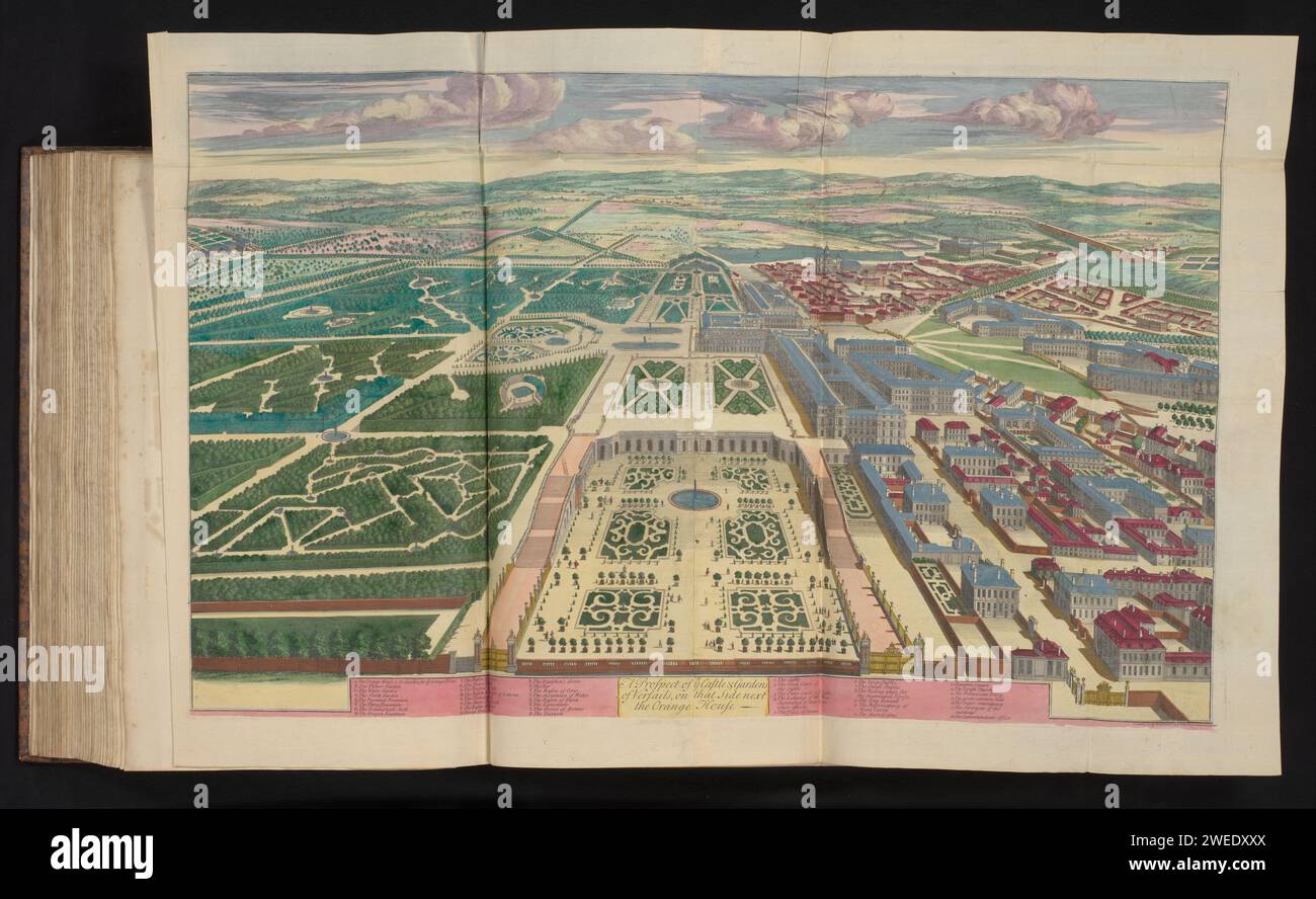 Versailles castle french map hi-res stock photography and images - Alamy
