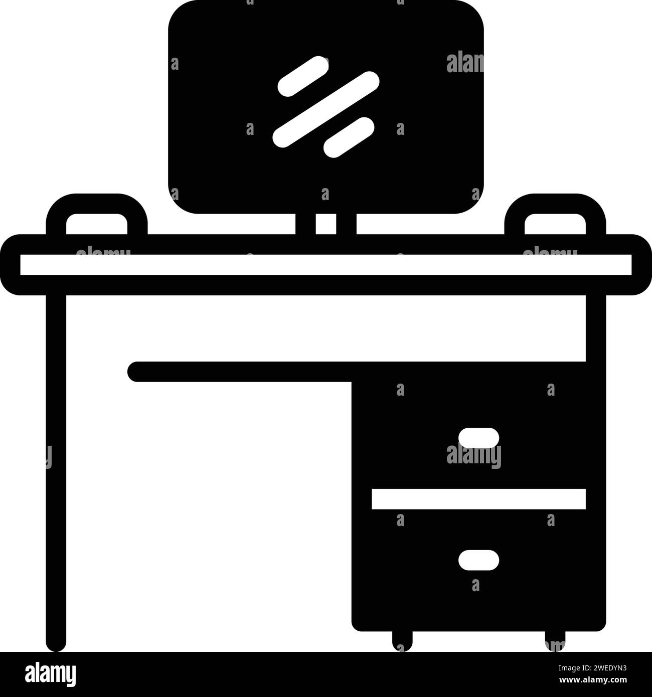 Icon for workbench,monitor Stock Vector Image & Art - Alamy