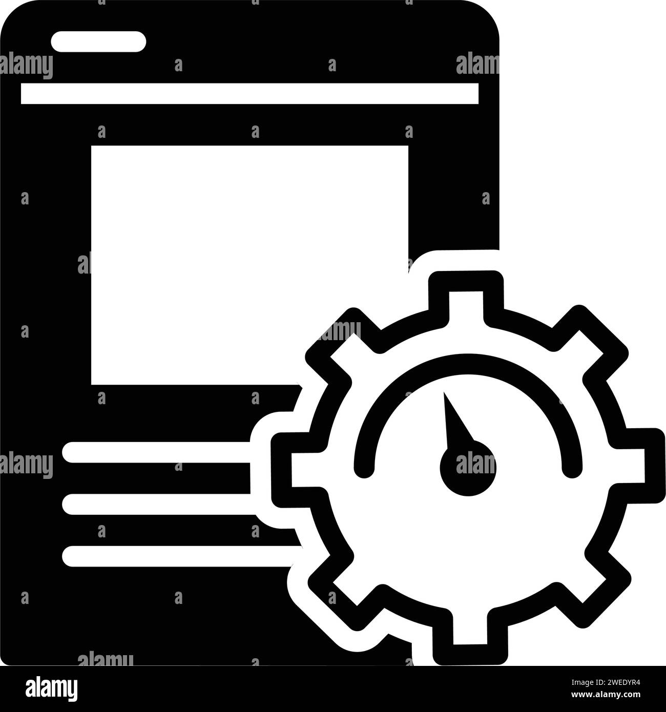 Icon page optimization Black and White Stock Photos & Images - Alamy