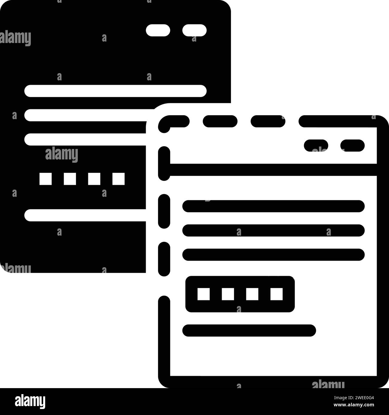 Icon for duplicate contents Stock Vector Image & Art - Alamy