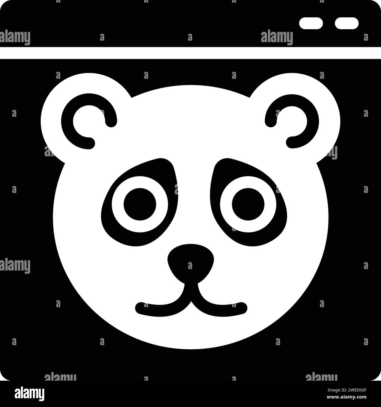 Icon for google panda Stock Vector Image & Art - Alamy