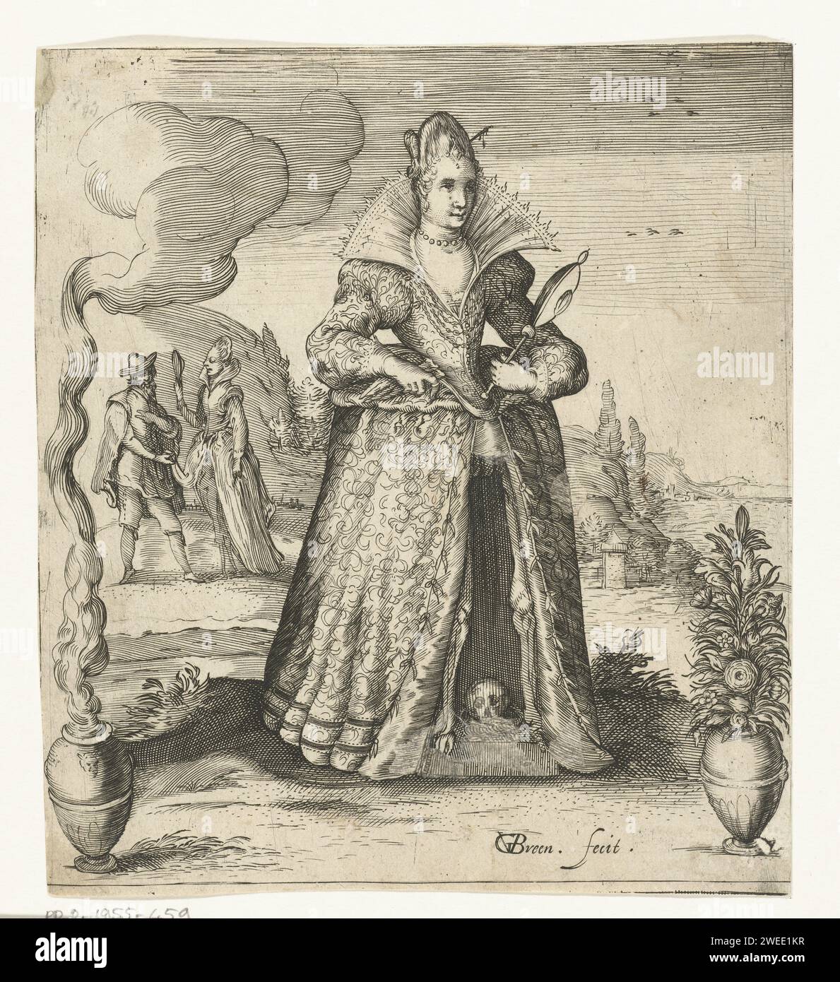 Vanity, Gillis van Breen, After Anonymous, c. 1585 - c. 1615 print A ...
