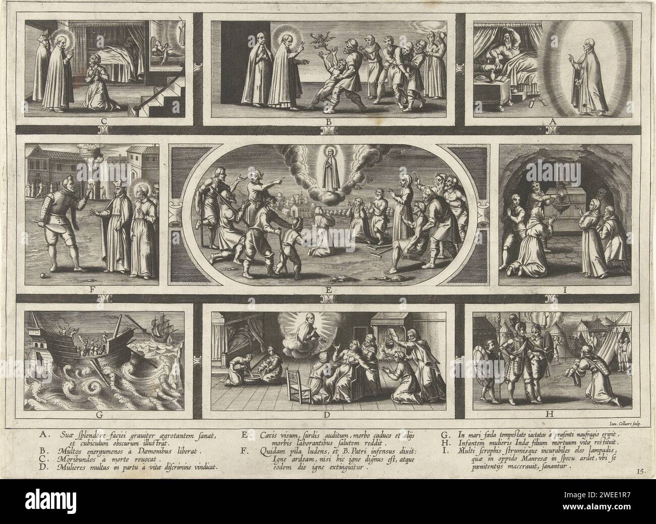 Wonderen van Ignatius, Jan Collaert (II), After Juan de Mesa, 1610 ...