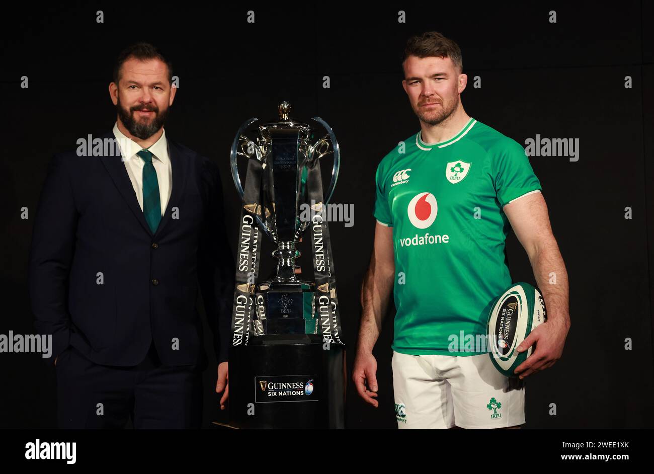 File photo dated 22-01-2024 of Ireland head coach Andy Farrell and ...
