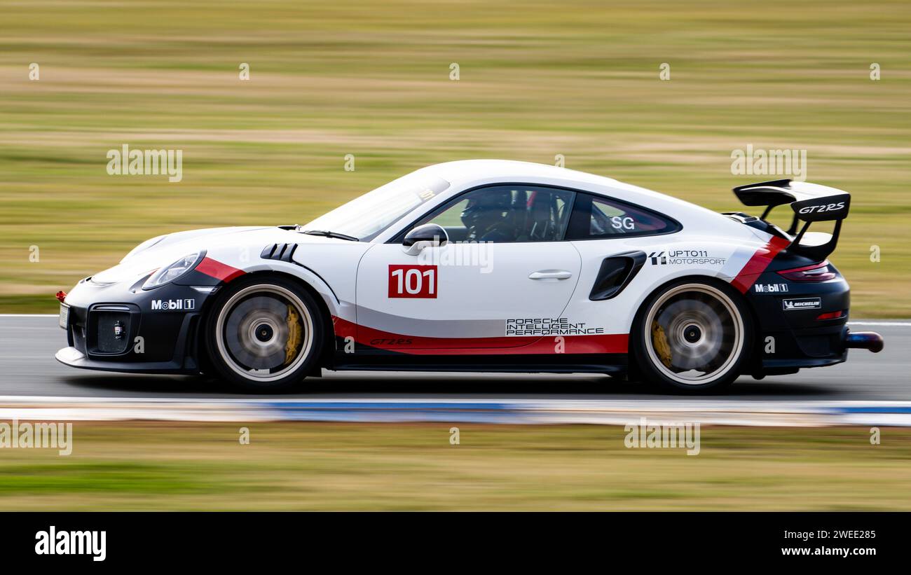 Scott Goodsell driving a Porsche GT2RS competes at the 2022 Aus Time ...