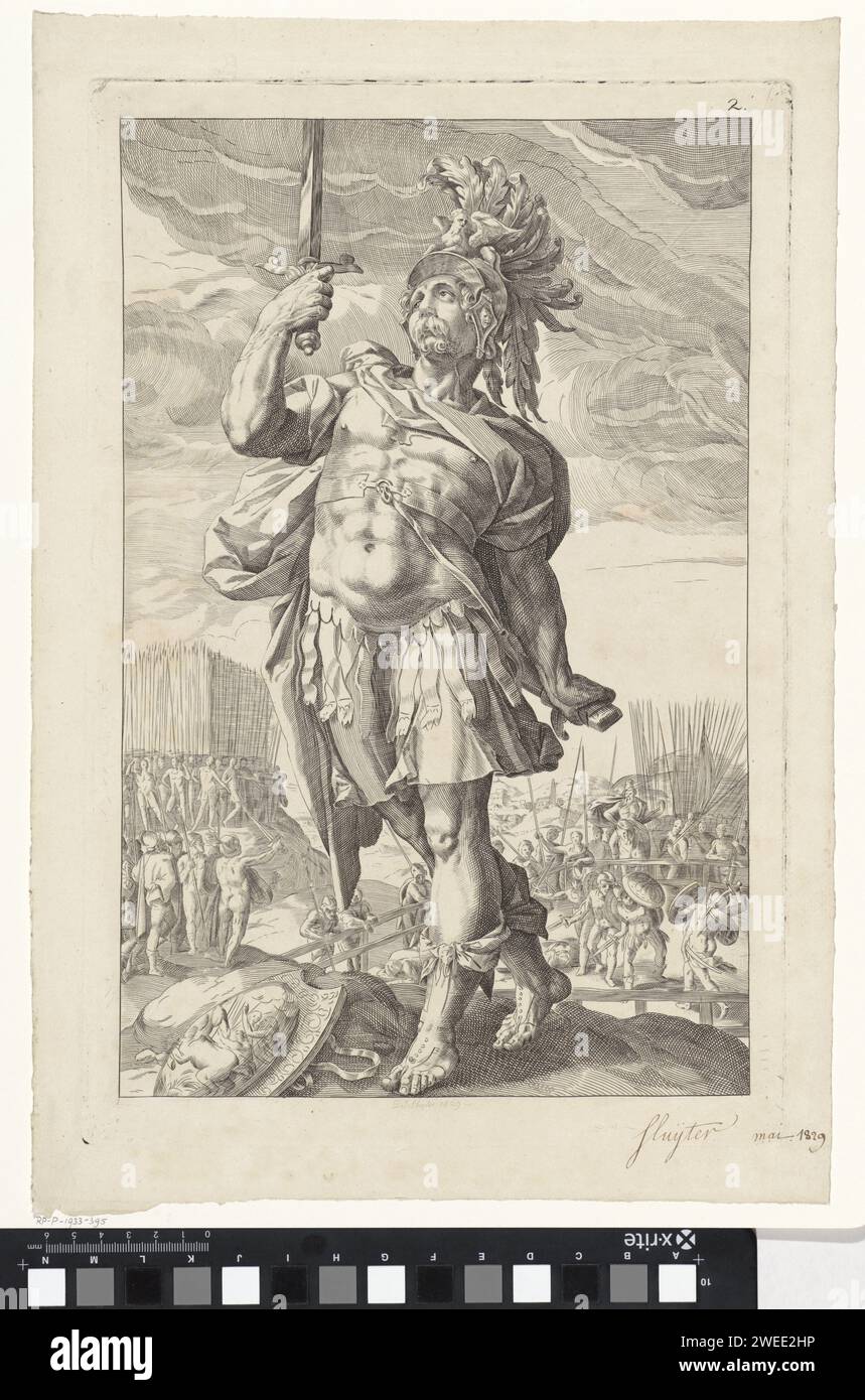 Horace, Dirk jurriaan Sluyter, after Hendrick Goltzius, 1829 print The ...