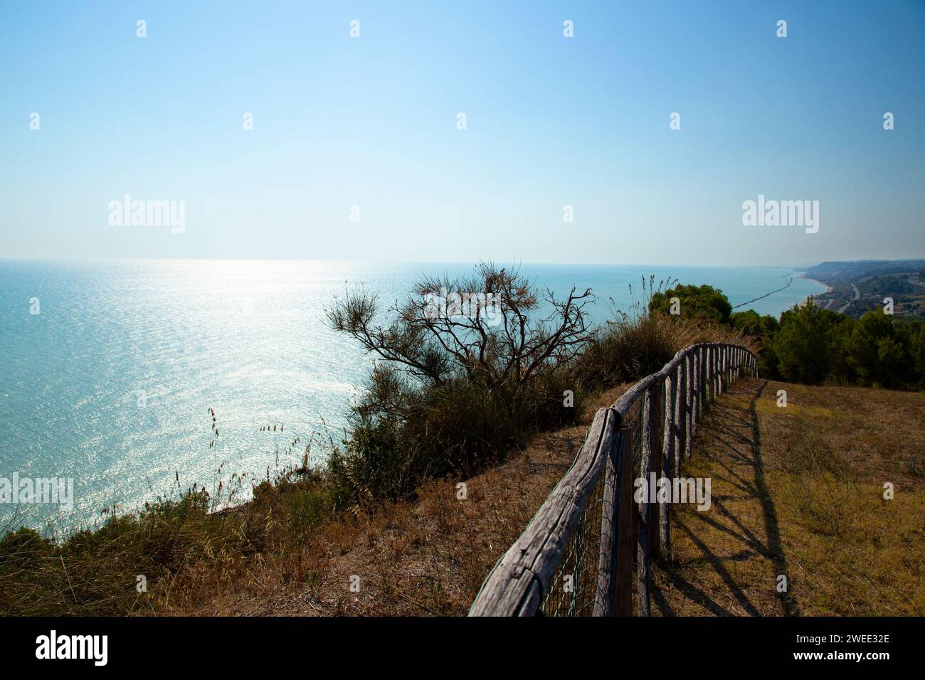 Stunning view of the east coast of Italy, Marche Stock Photo - Alamy