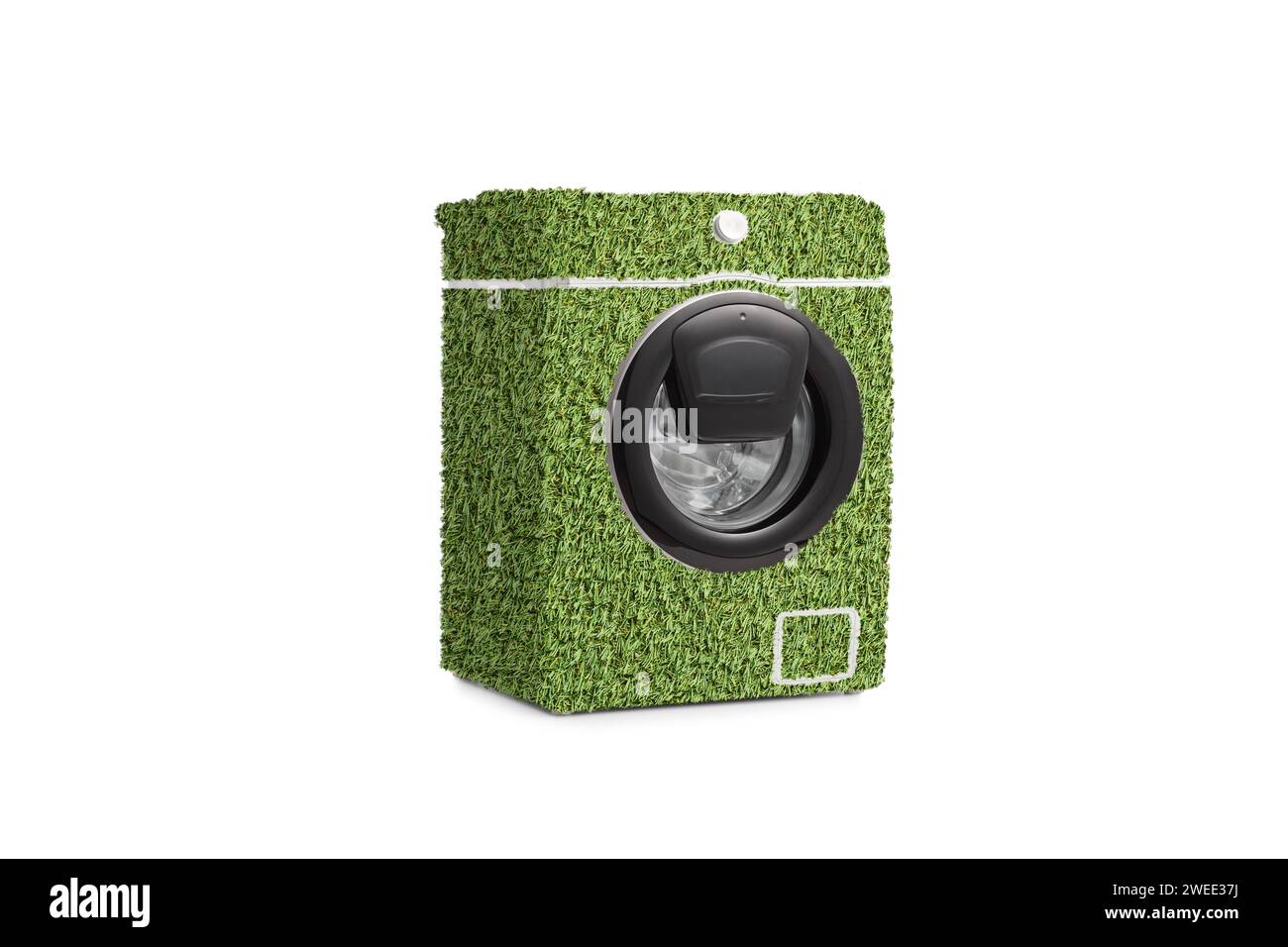 Eco friendly washing machine isolated on white background Stock Photo ...