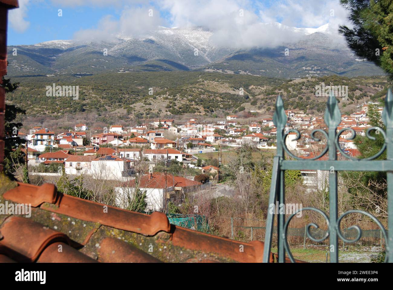 Agio Pneuma village, Serres, Greece Stock Photo - Alamy