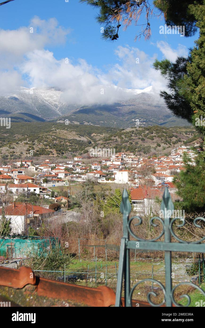 Agio Pneuma village, Serres, Greece Stock Photo - Alamy