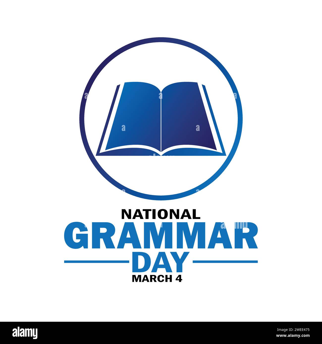 National Grammar Day Vector Template Design Illustration. March 4 ...
