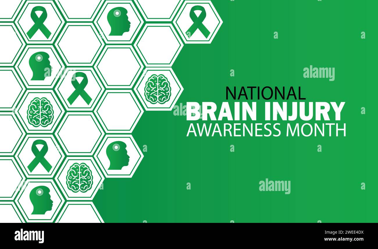 National Brain Injury Awareness Month. Holiday concept. Template for ...