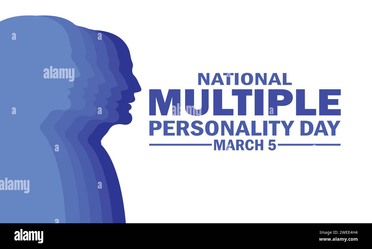 Multiple face personality Stock Vector Images - Alamy