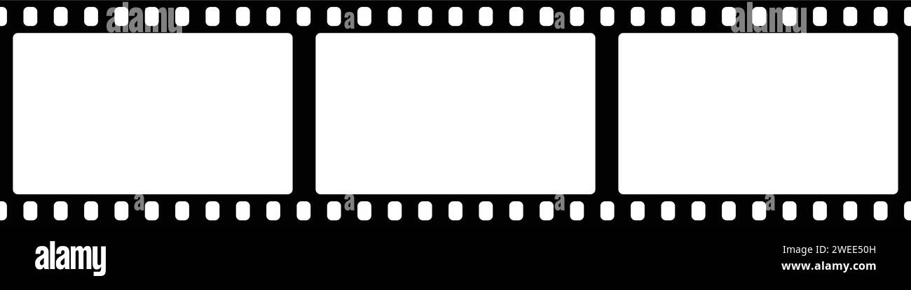 Old retro grunge film long strip, vintage filmstrip roll frame, photo ...