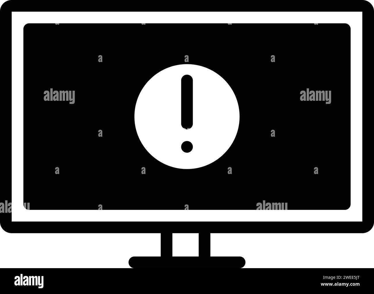 Icon for bluescreen,error Stock Vector Image & Art - Alamy