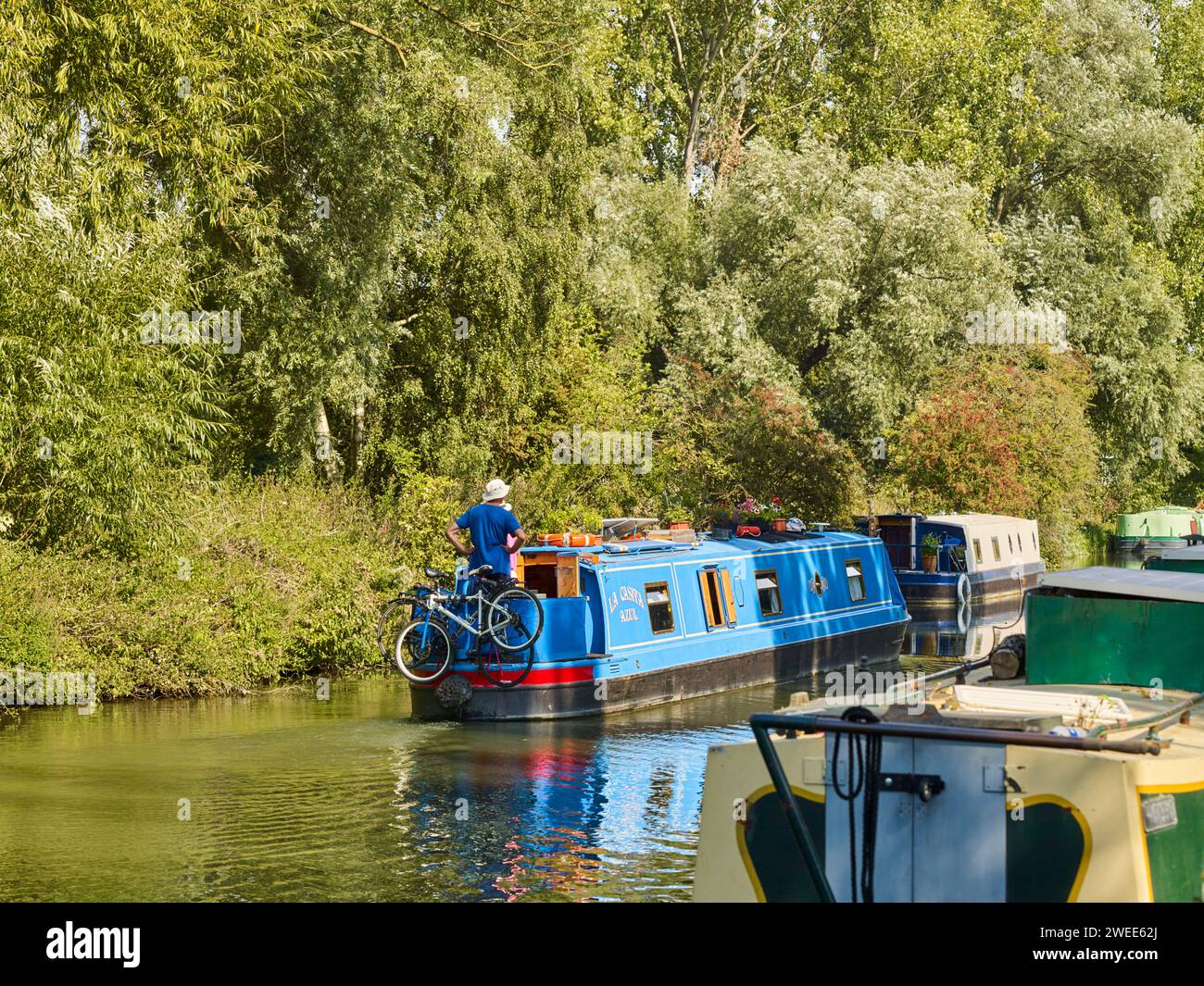 Barge on the River Stort Stock Photo - Alamy