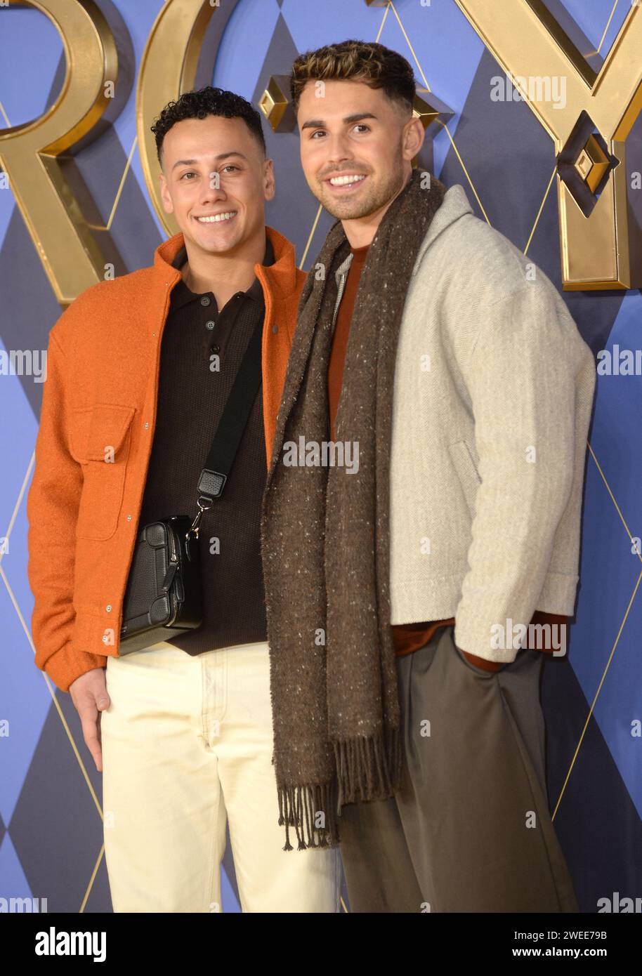 Photo Must Be Credited ©Alpha Press 078237 24/01/2024 Kaine Ruddach and ...