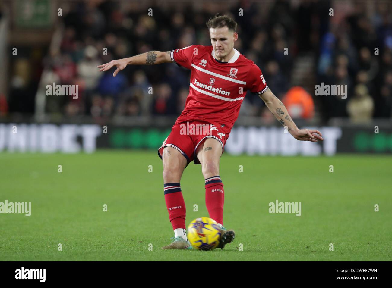 Lukas Engel of Middlesbrough - Middlesbrough v Rotherham United, Sky ...