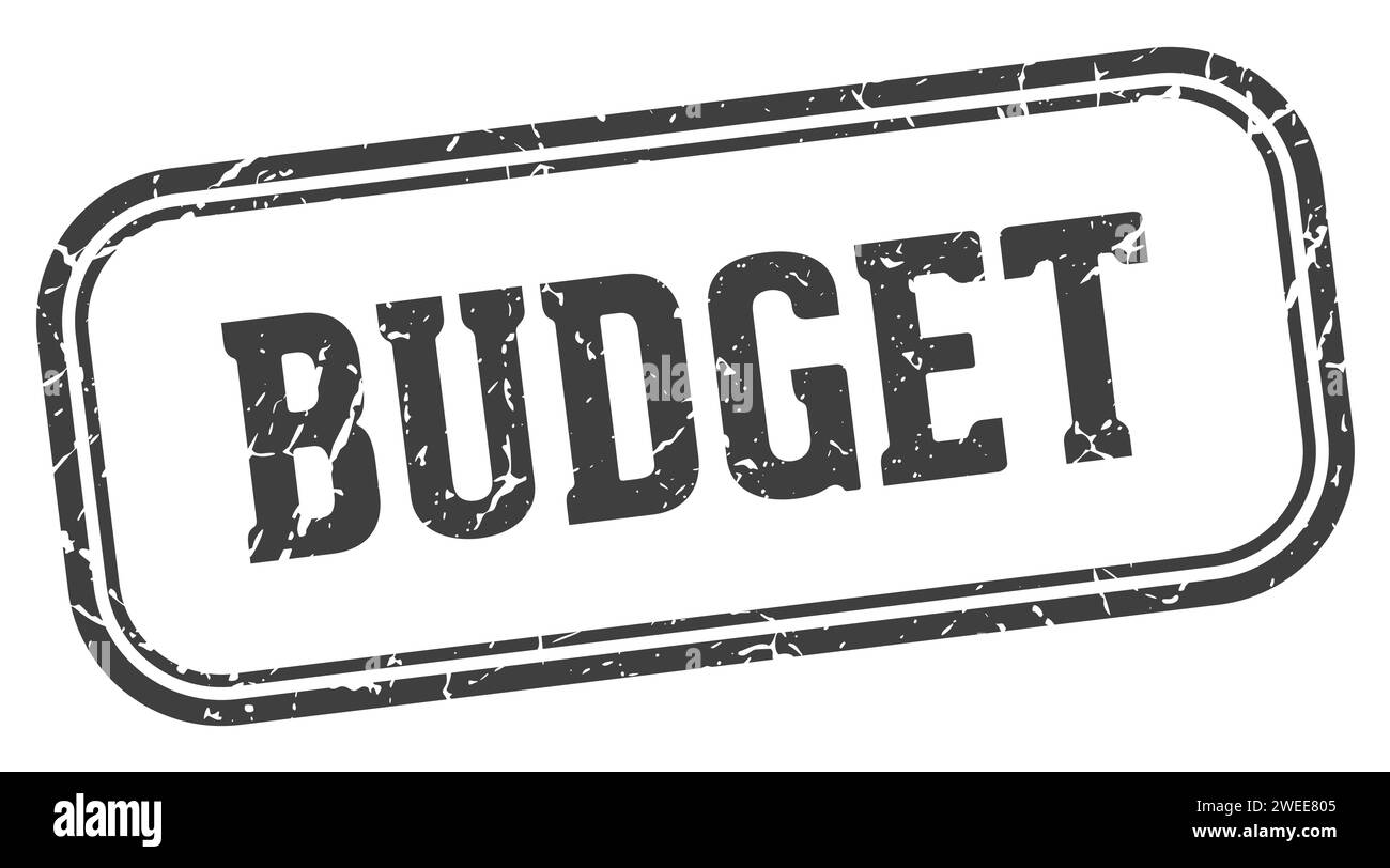 budget stamp. budget rectangular stamp isolated on white background ...