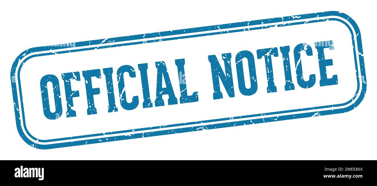 Official notice square isolated Stock Vector Images - Alamy