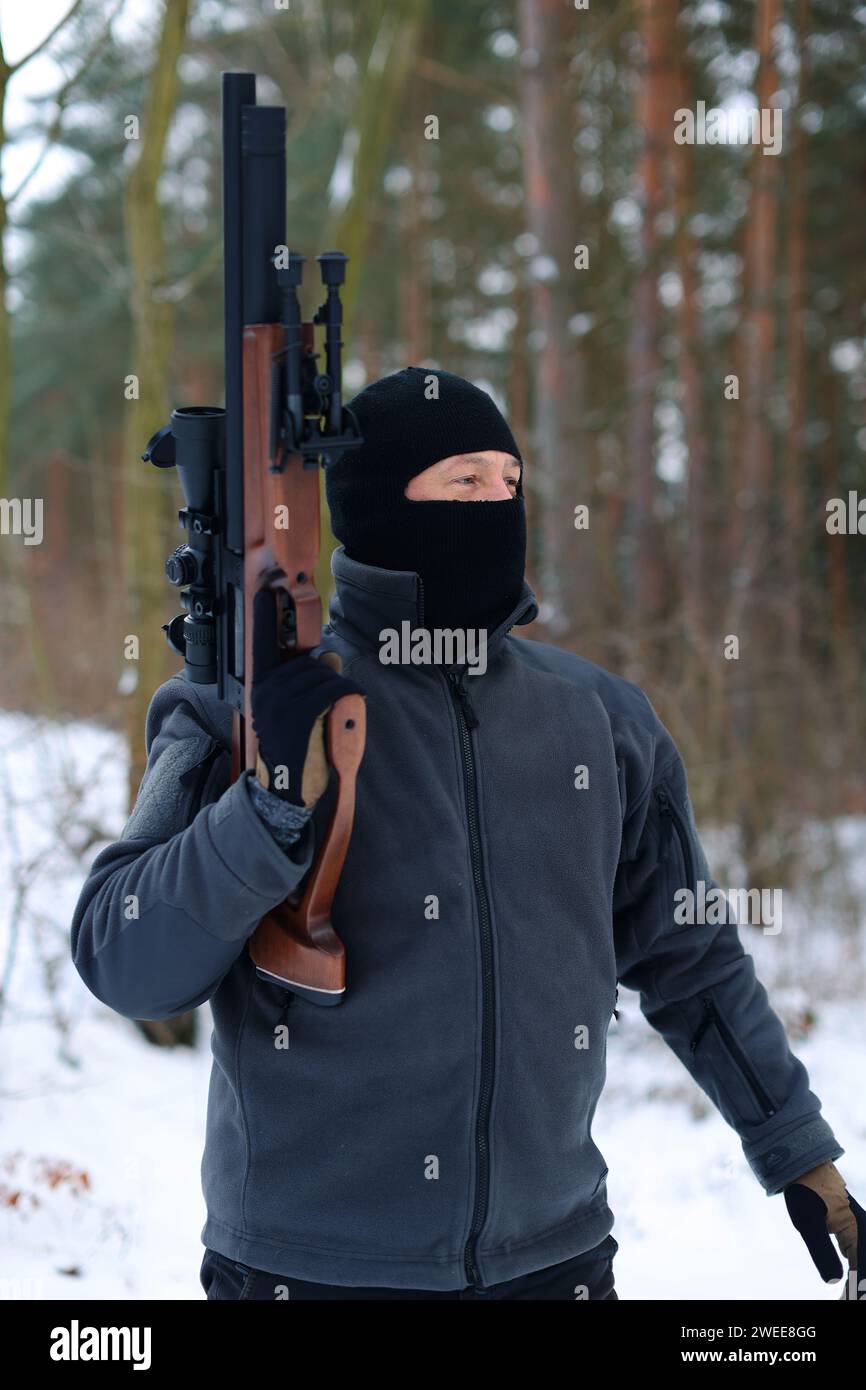 Raised guns rifles hi-res stock photography and images - Alamy