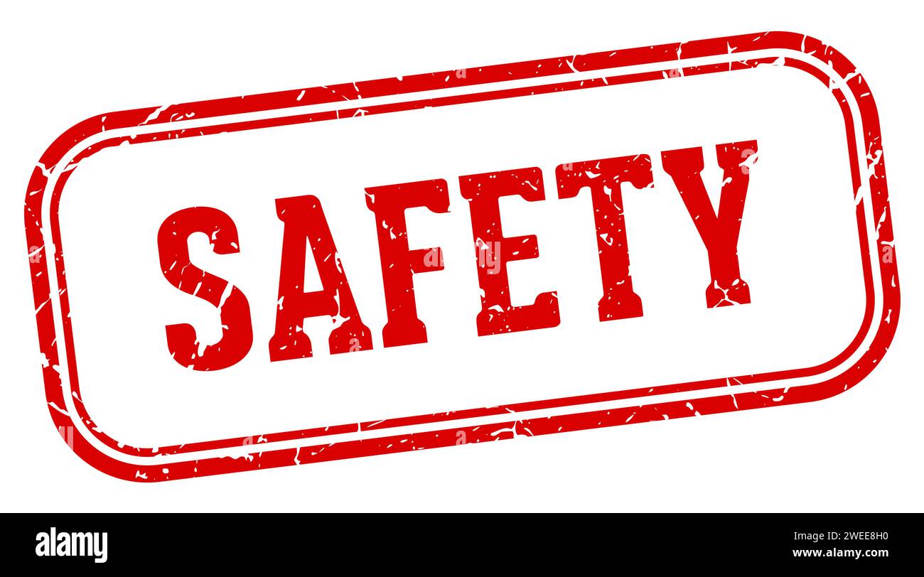 safety stamp. safety rectangular stamp isolated on white background Stock Vector Image & Art - Alamy
