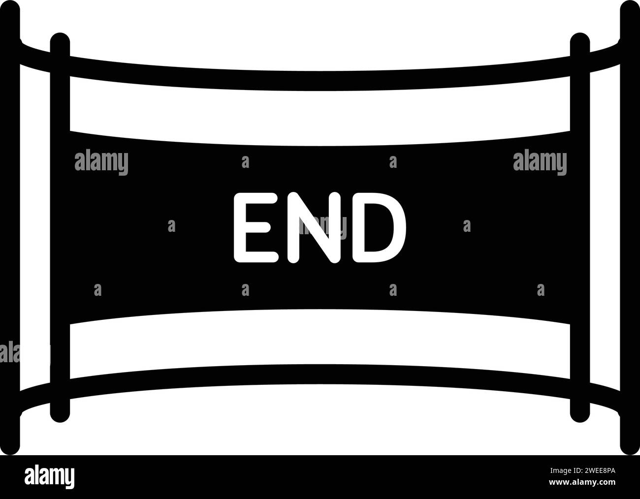 Icon for end Stock Vector Image & Art - Alamy